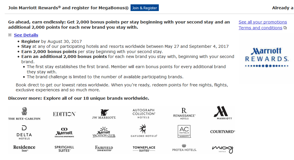 Marriott/MR – VIP/Elite/Preferred