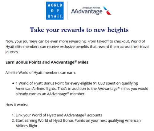 [WOH] World of Hyatt and American Airline AAdvantage Membership ...