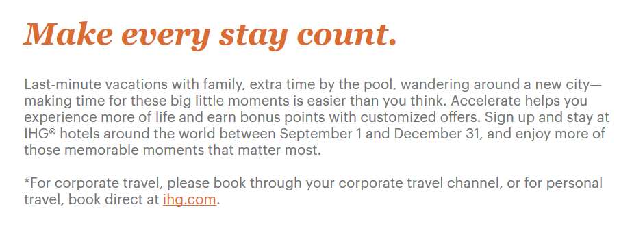 IHG/IRC – VIP/Elite/Preferred